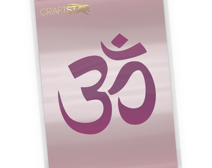 Om Symbol Craft Stencil Small / Mini Sanskrit Om Template - Etsy UK