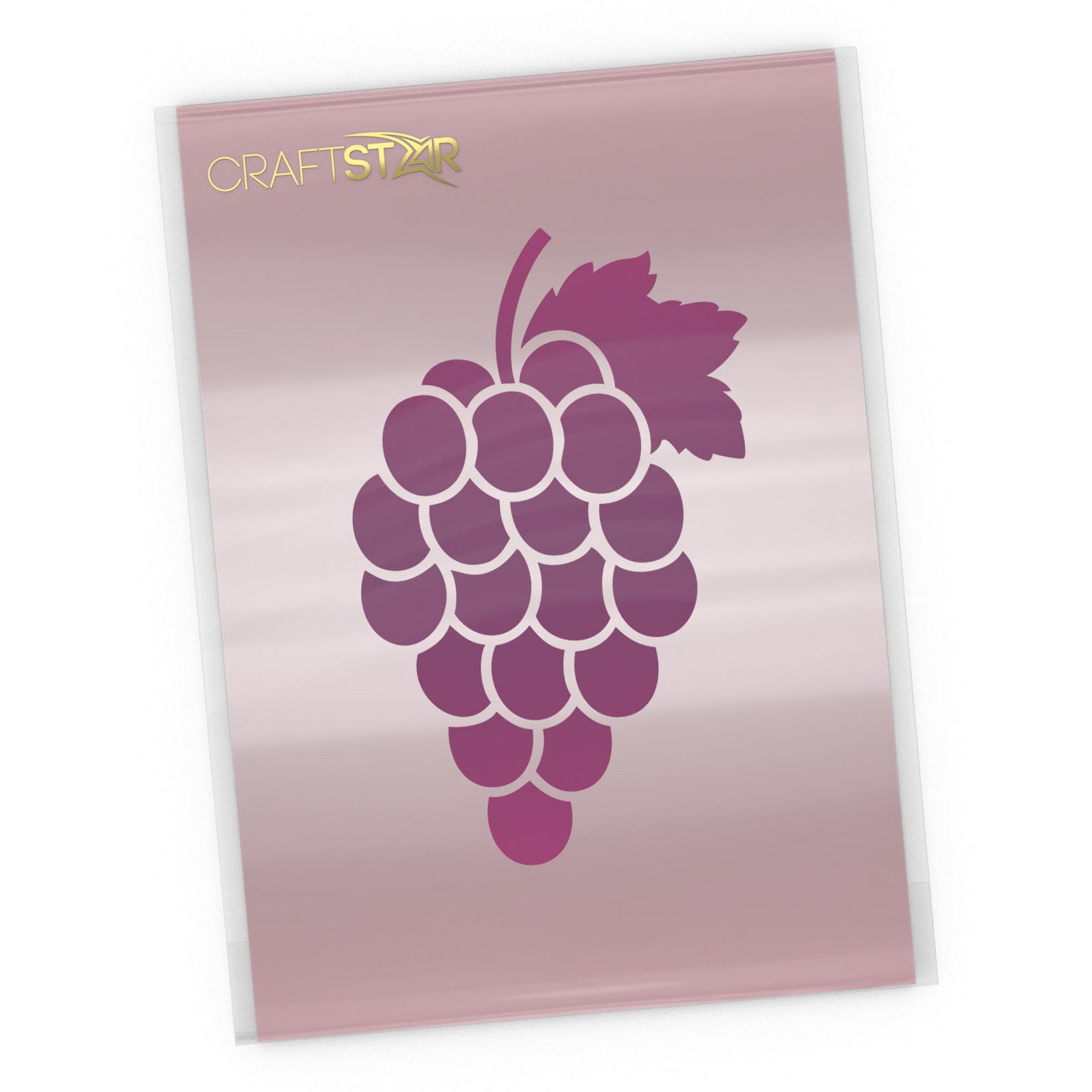 Grapes Stencil Reusable Craft / DIY Bunch of Grapes Template - Etsy