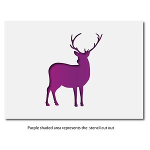 Stag Stencil - A4 Size - Reuseable Laser Cut Mylar Craft Template by ...