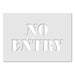 No Entry Stencil Sign Template Large No Entry Word Template Sign Making ...