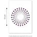 Concentric Circles Stencil - A5 Size - Modern Geometric Circular Design ...