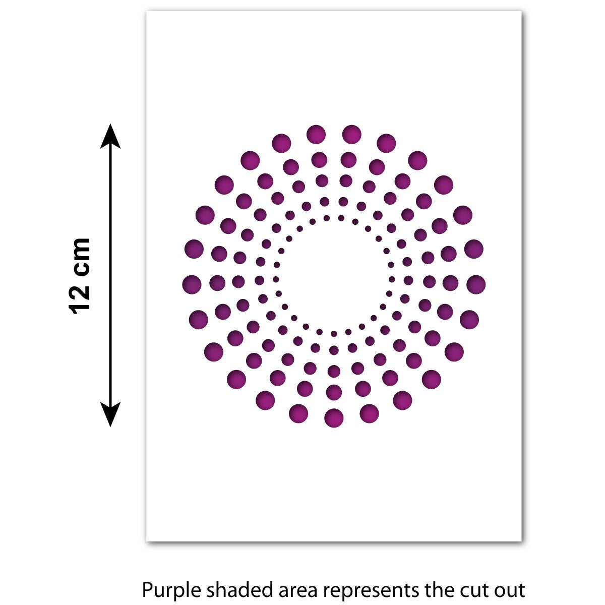 Concentric Circles Stencil A5 Size Modern Geometric | Etsy