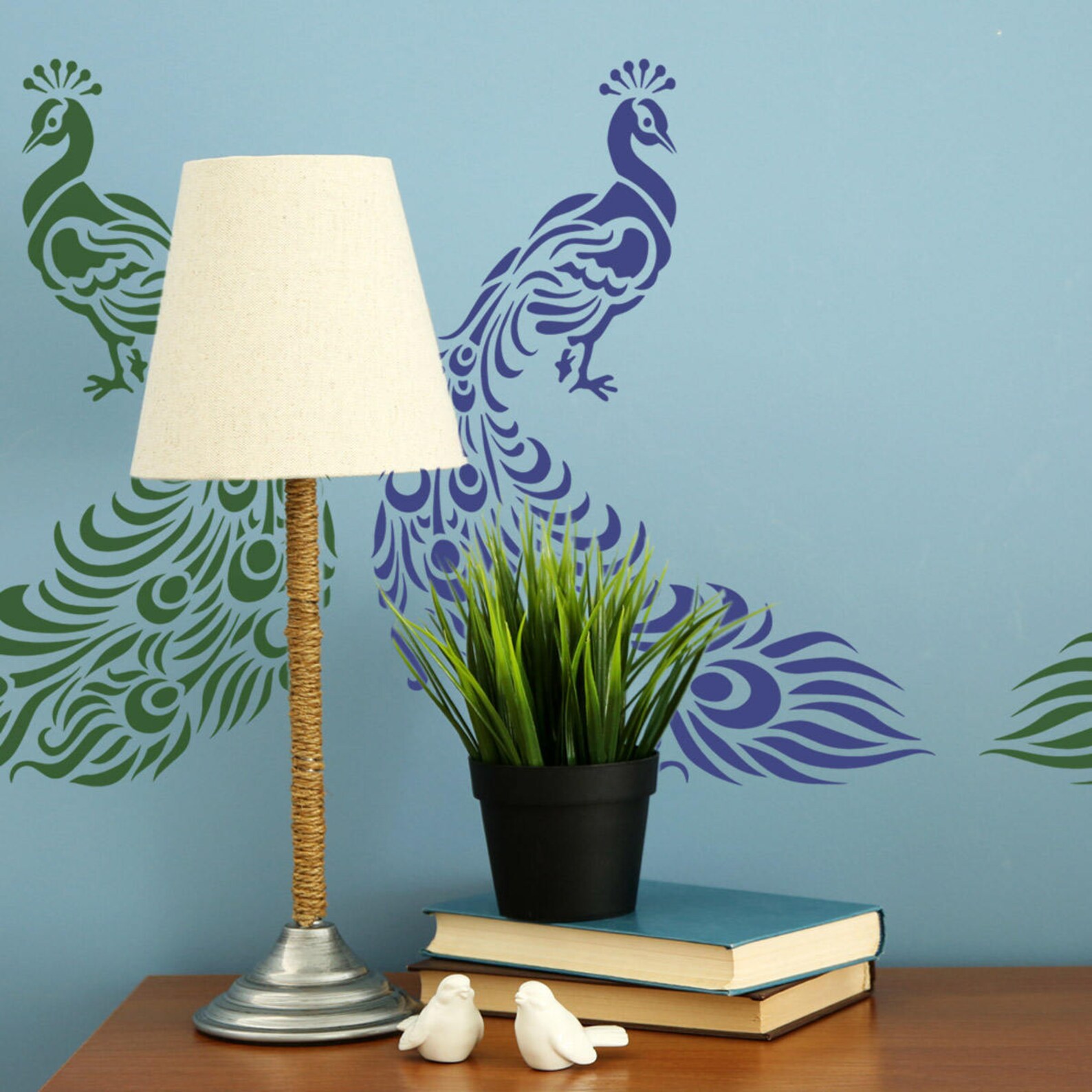 Large Peacock Stencil Reusable Bird Stencil by Craftstar - Etsy