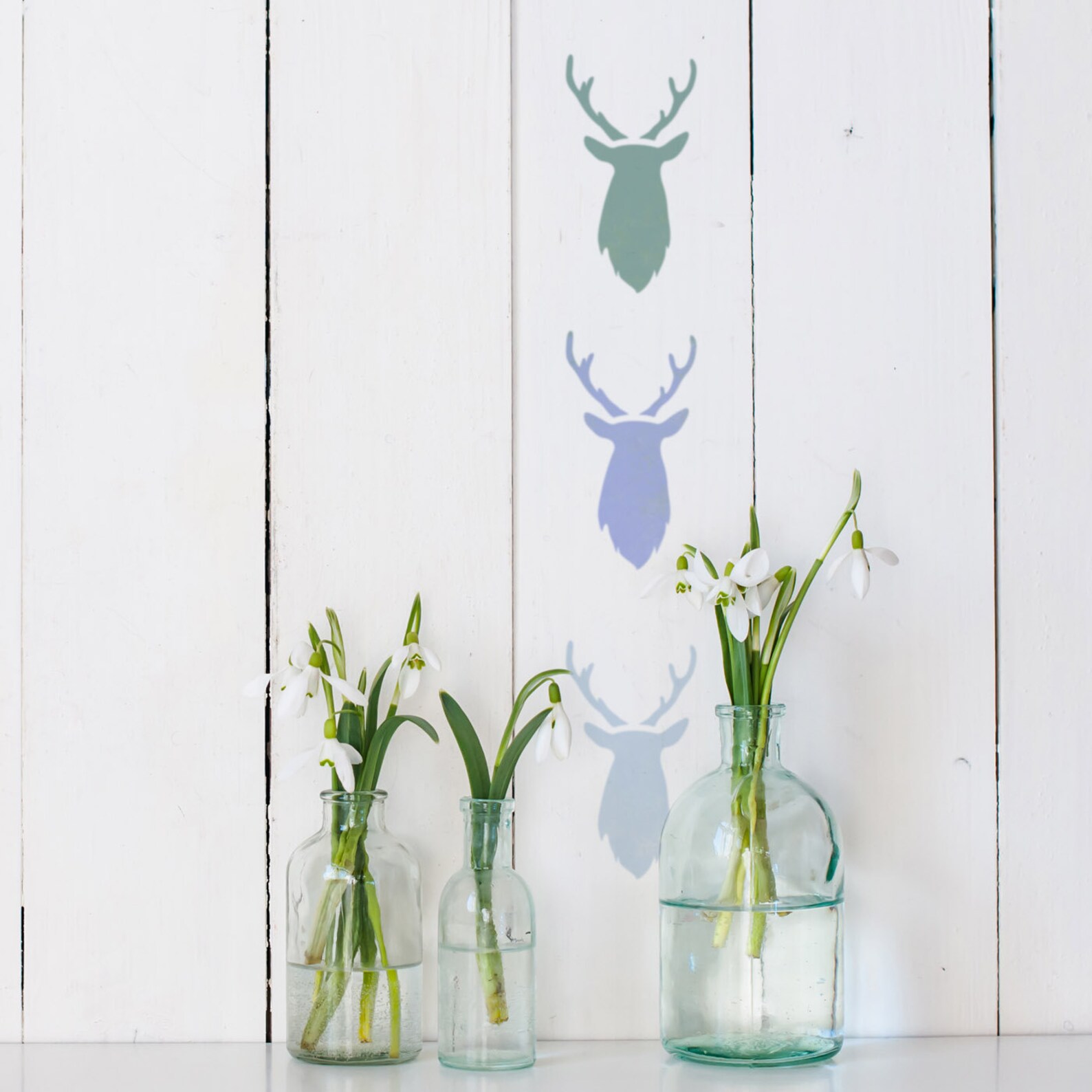 Stag Head Craft Stencil Small Reusable Stag Head Template by - Etsy UK