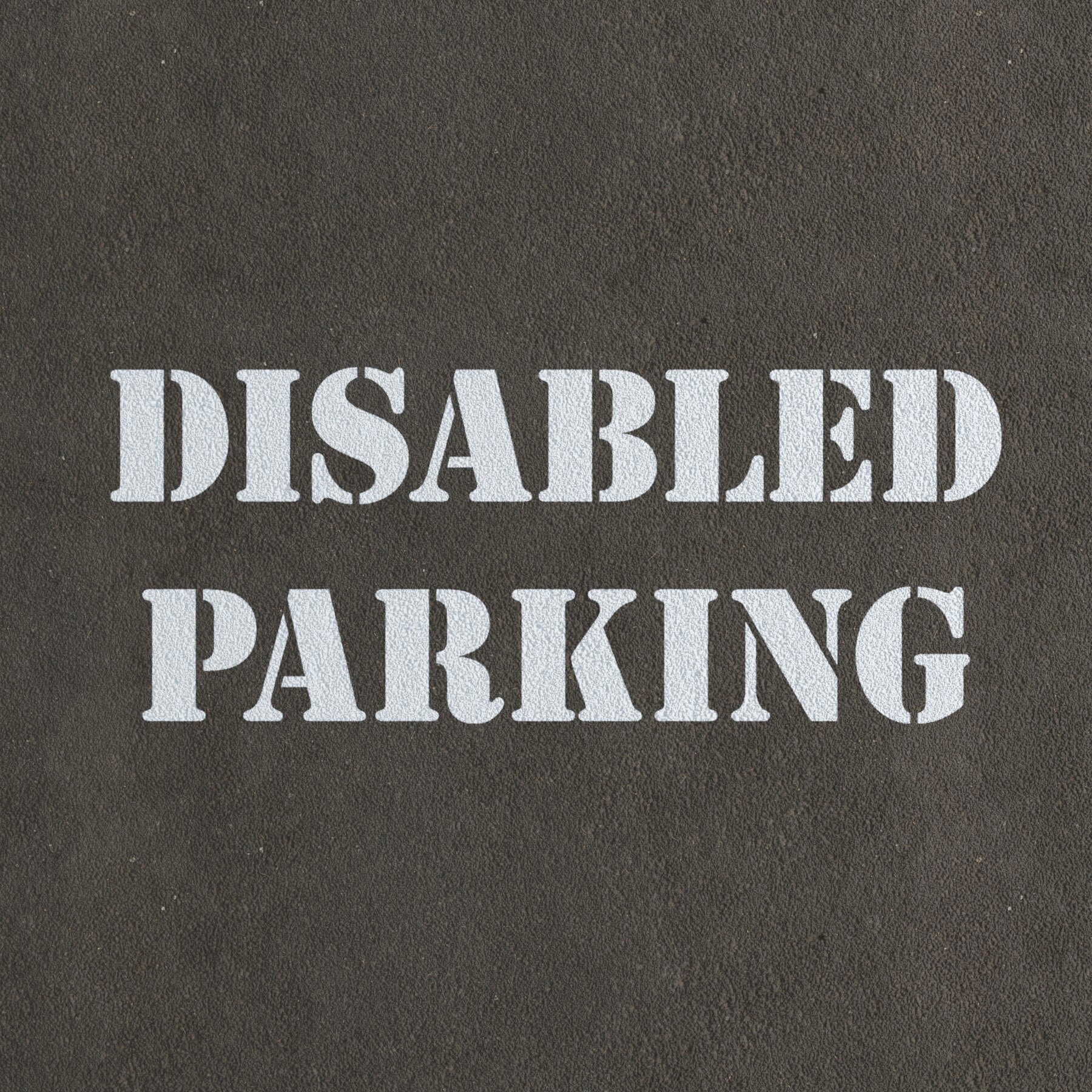 Disabled Parking Sign Large Disabled Parking Text Template Sign Making ...