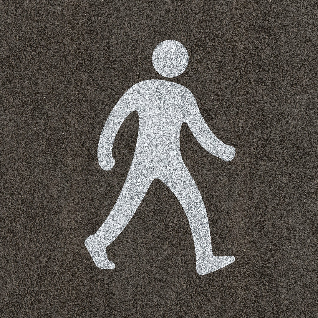 Pedestrian Sign- Large Walking Man Symbol Template - Sign Making ...
