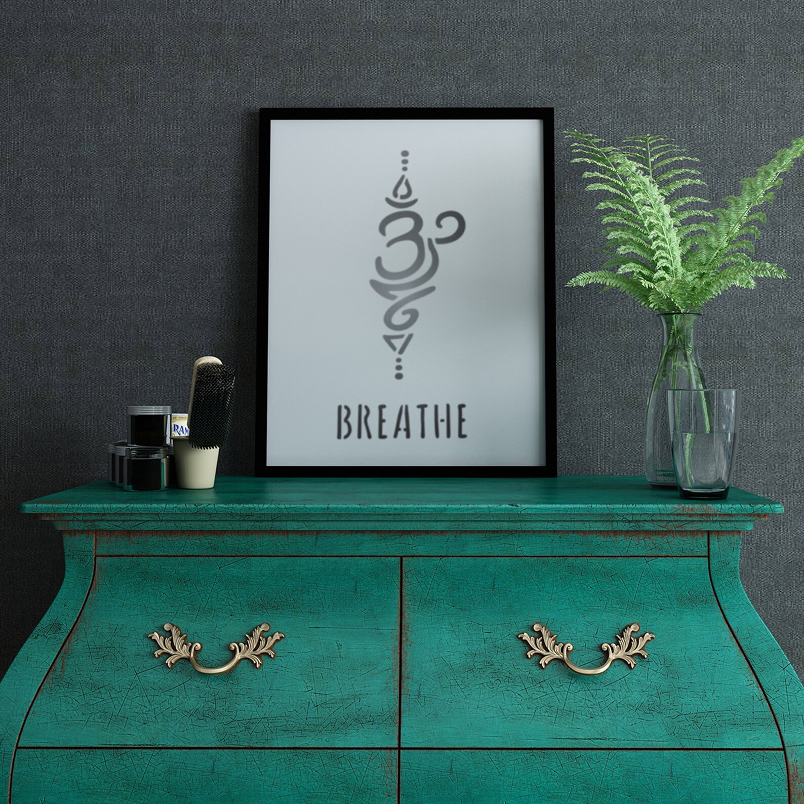 Sanskrit Breathe Stencil Large Reuseable Yoga Meditation Symbol ...