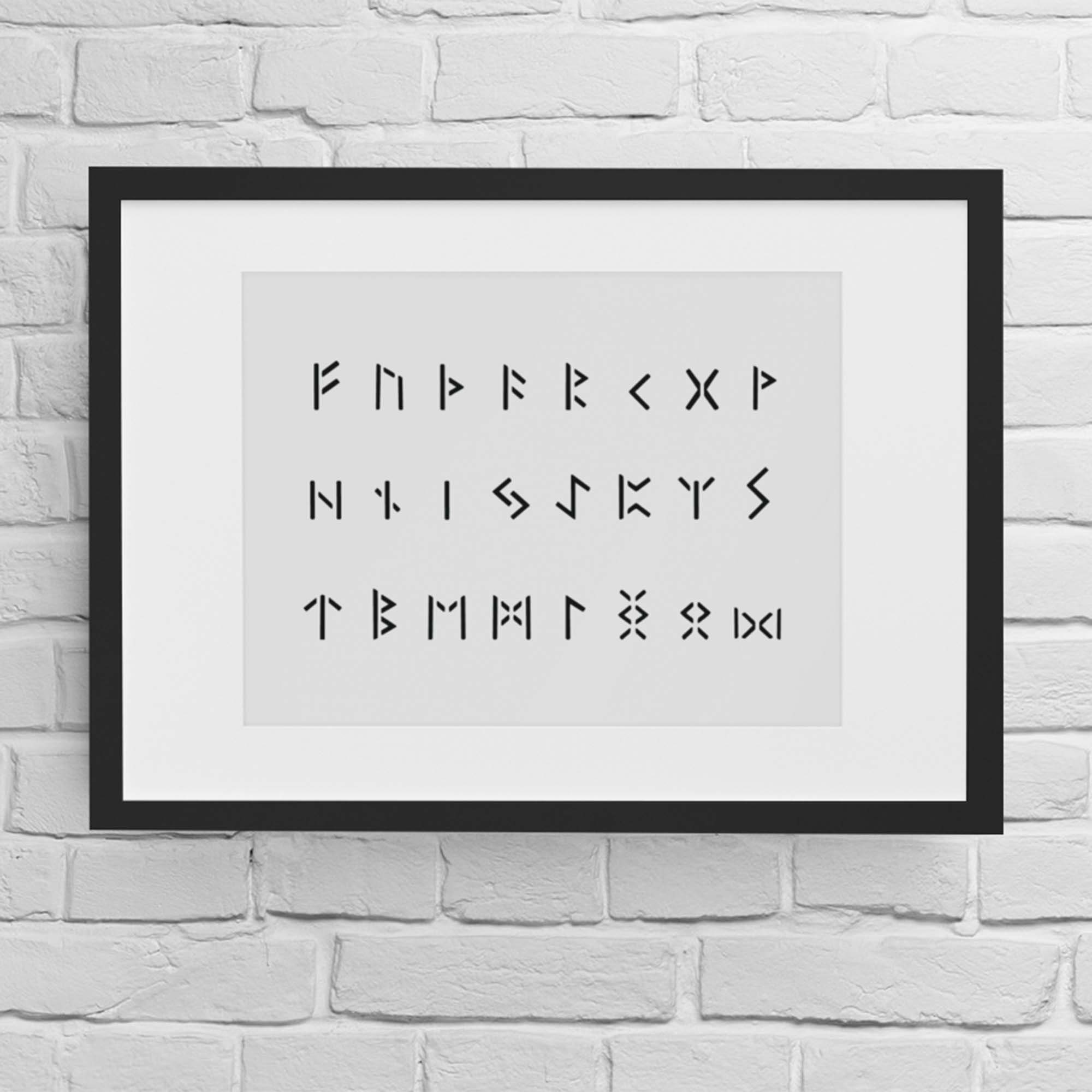 Runic Alphabet Stencil Set 24 Rune Symbols 3cm Tall - Etsy UK