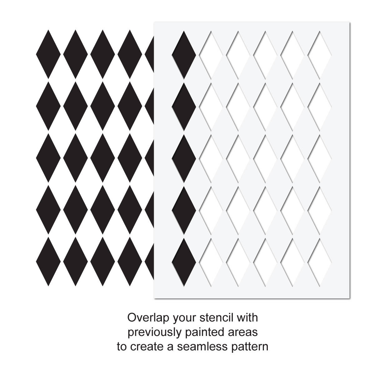Harlequin Pattern Stencil Jester Pattern A4 Size Reusable - Etsy UK