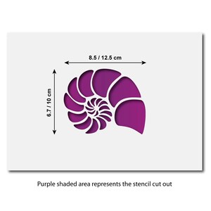 Nautilus Shell Stencil Nautical Craft / DIY Shell Template by Craftstar ...