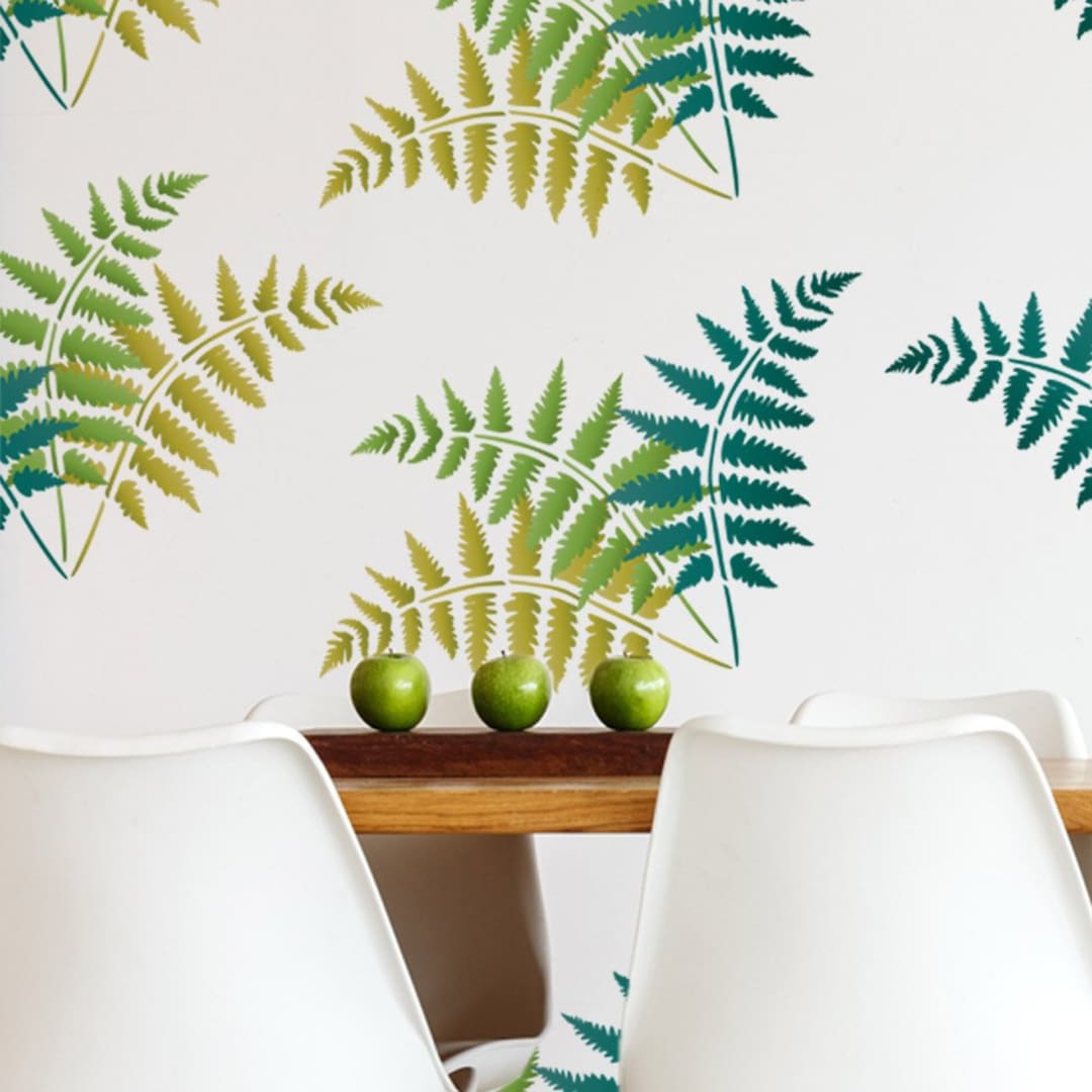 Large Fern Frond Stencil - 22 X 35 Cm- Reusable Fern Template by ...