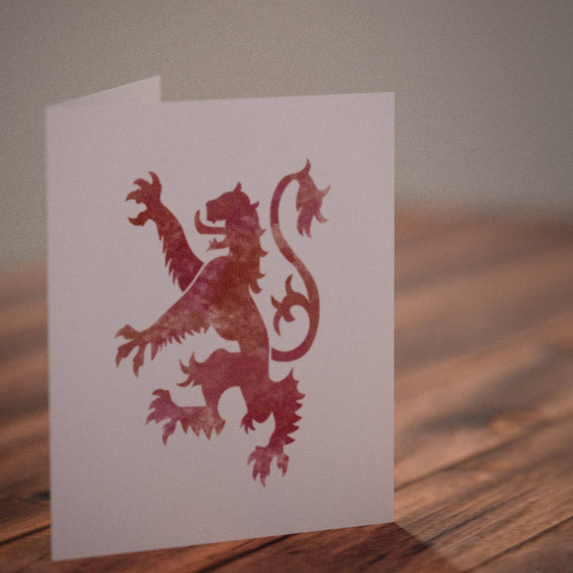 Lion Rampant Stencil by Craftstar - Reusable Mini / Small Royal ...