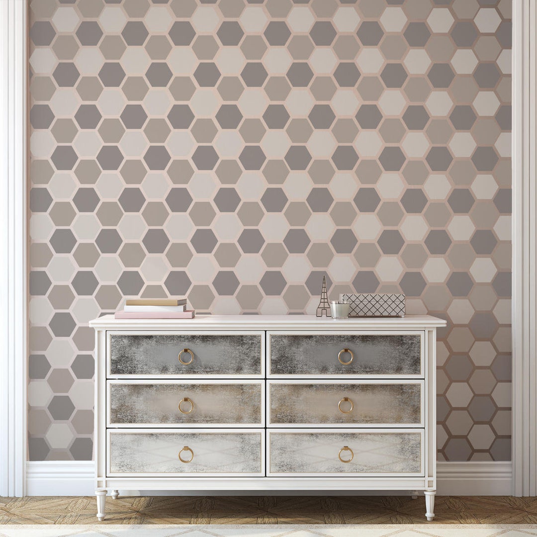 Honeycomb Wall Stencil - Seamless Pattern DIY / Home Decor Template by ...