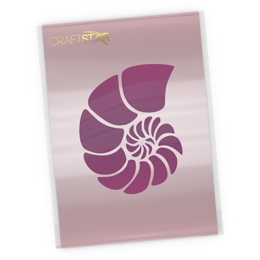 Nautilus Shell Stencil Nautical Craft / DIY Shell Template by Craftstar ...