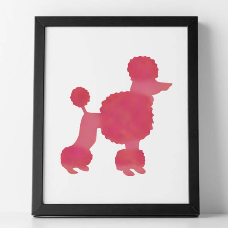 Poodle Stencil Reusable Mylar Dog Template by Craftstar - Etsy UK