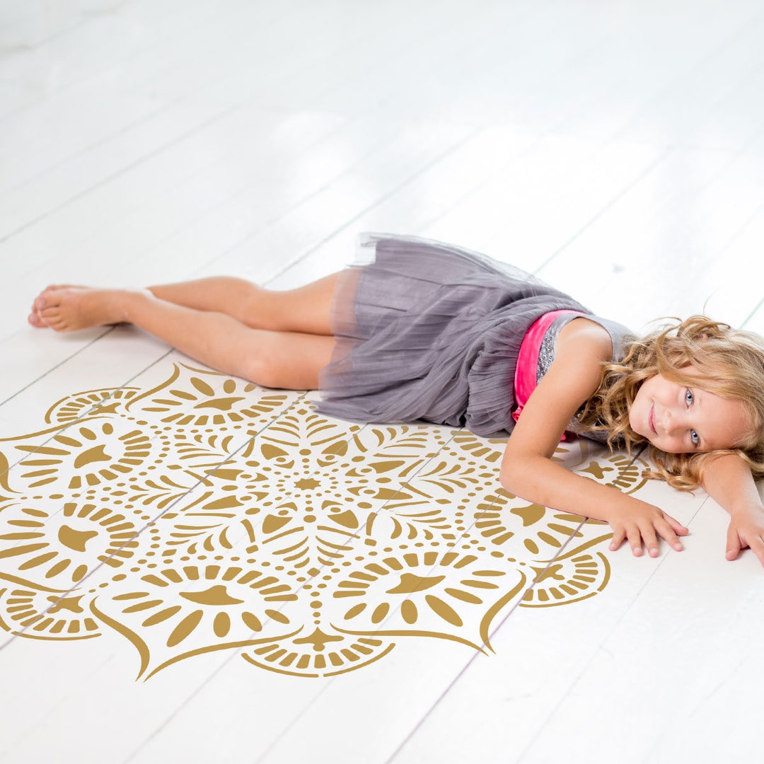 Mandala Stencil - Reflections - Reusable Medallion Motif Template by ...