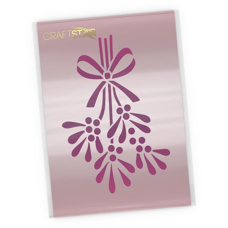 Mistletoe Stencil - Reusable Christmas Craft / Airbrush Stencil by ...