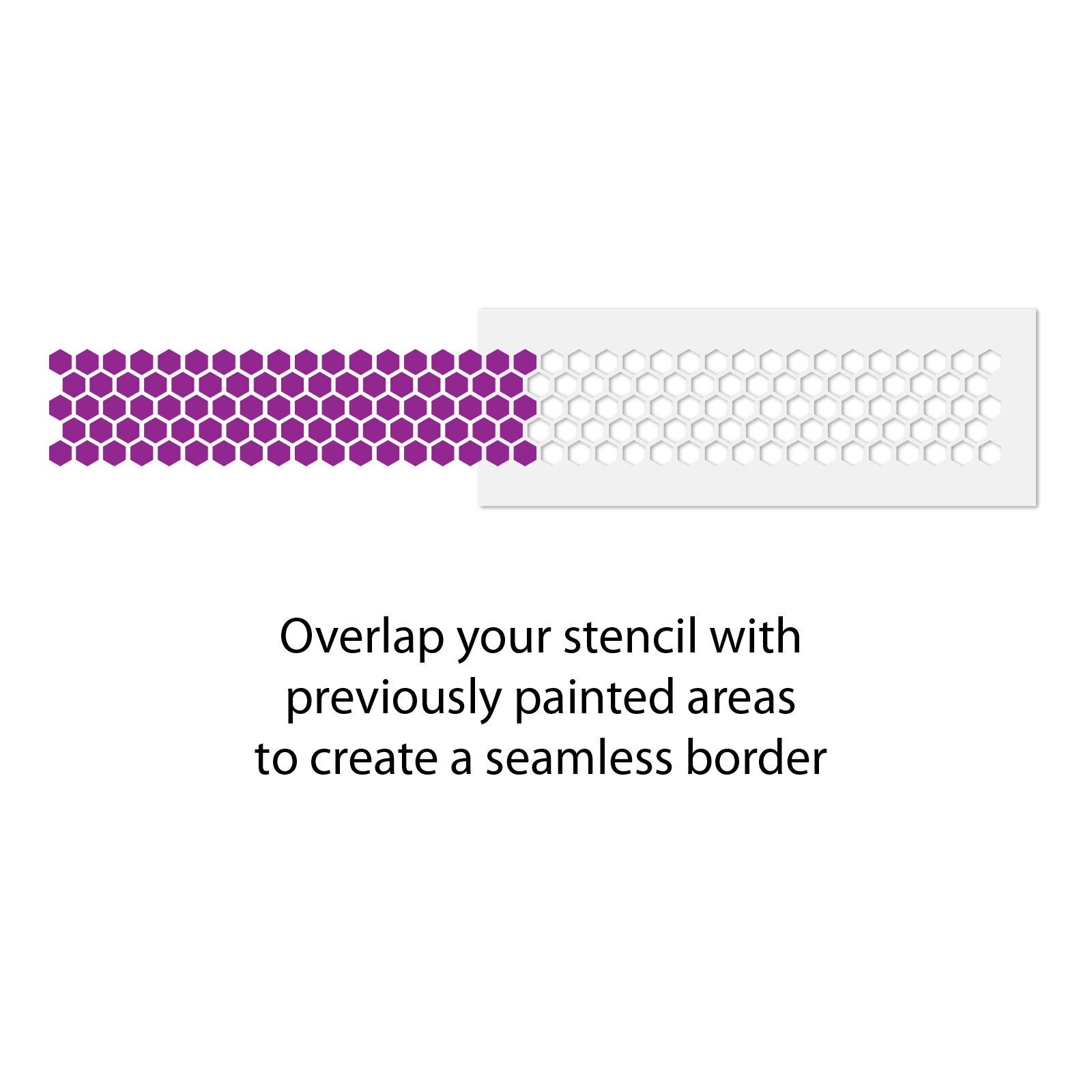 Honeycomb Pattern Border Stencil Honeycomb Border Template - Etsy UK