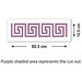 Greek Key Border Stencil - Decorative Mosaic Border Template by ...