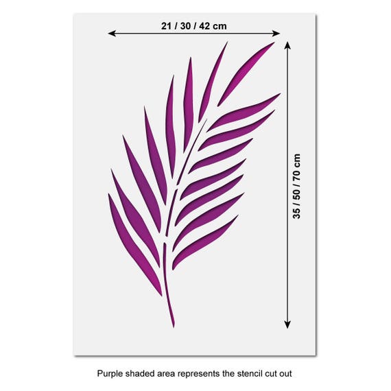 Pochoir De Feuilles De Palmier Pochoir Feuille De Palmier Pochoirs