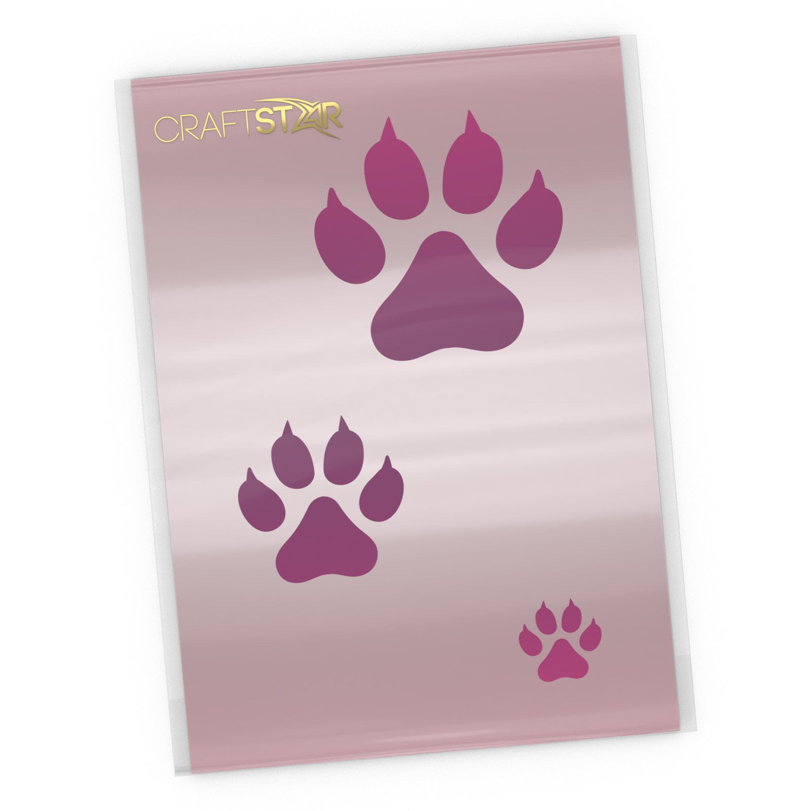 Cat Paw Print Stencil Set of 3 Cat Paw Print Templates by | Etsy UK