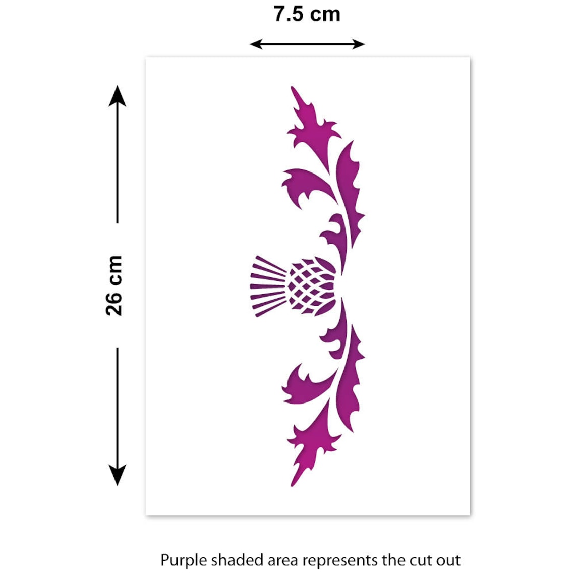 Thistle Border Stencil A4 Laser-cut Mylar Scottish Thistle - Etsy