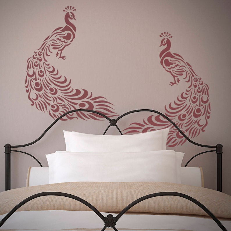 Large Peacock Stencil Reusable Bird Stencil by Craftstar - Etsy