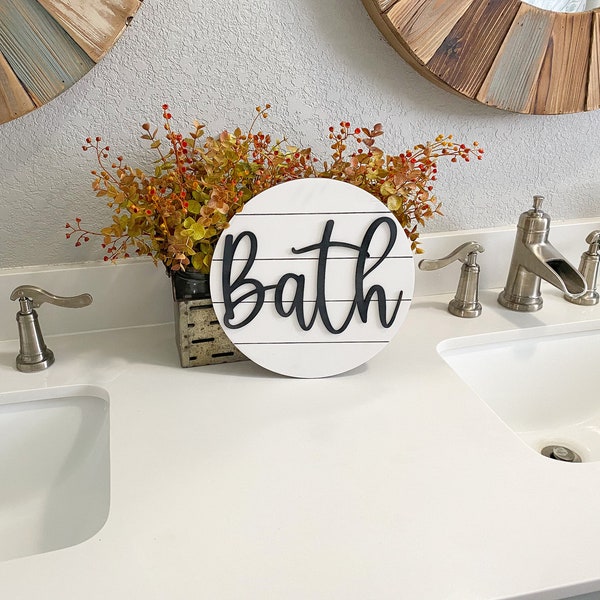Bath Sign - Etsy