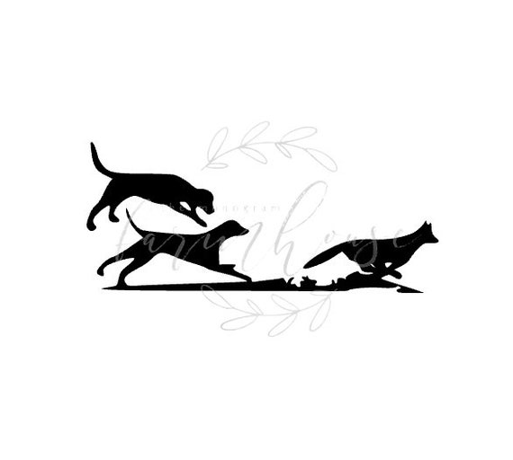 Fox Clipart Silhouette Of Dogs