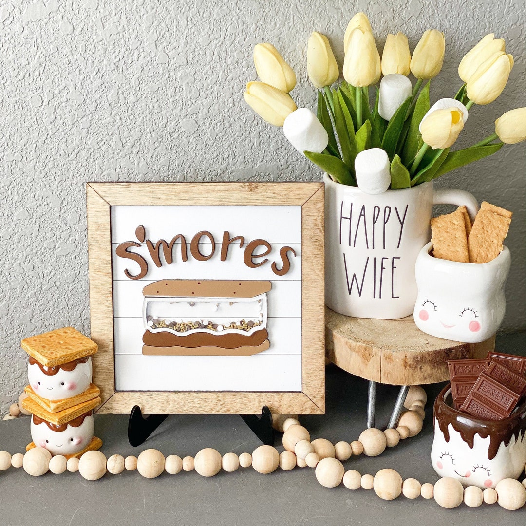 Smores Shaker Sign Smores Smore Decor Guest Bedroom - Etsy
