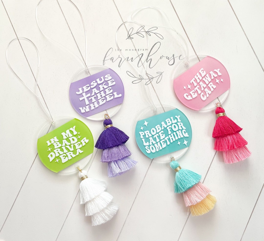 Car Charm, Rearview Mirror Charm, Car Mirror Charm, Positive Vibes ...