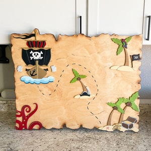 Pirate Sign, Nursery Sign, Personalized, Custom, Playroom, A Pirates ...