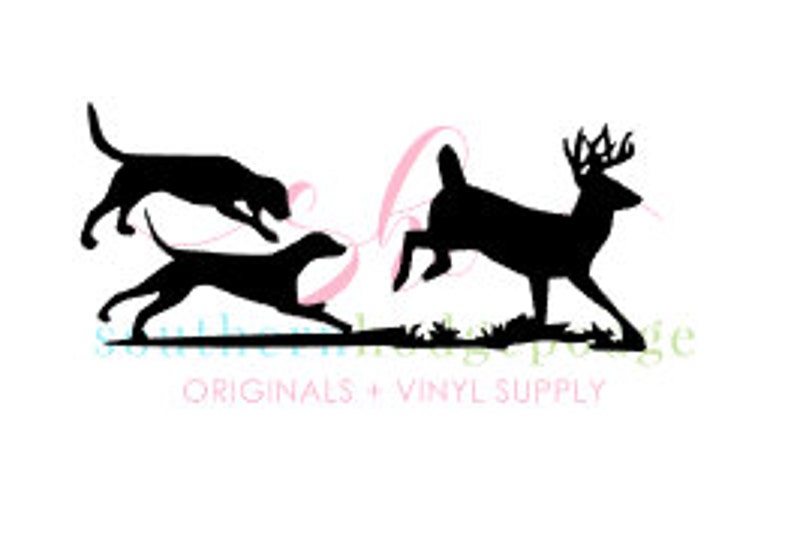 Walker dogs running deer SVG design/ SVG file/ svg design/ | Etsy