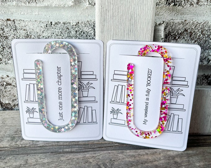 Paperclip Bookmark, Kid's Bookmark, Custom Bookmark, Paperclip ...