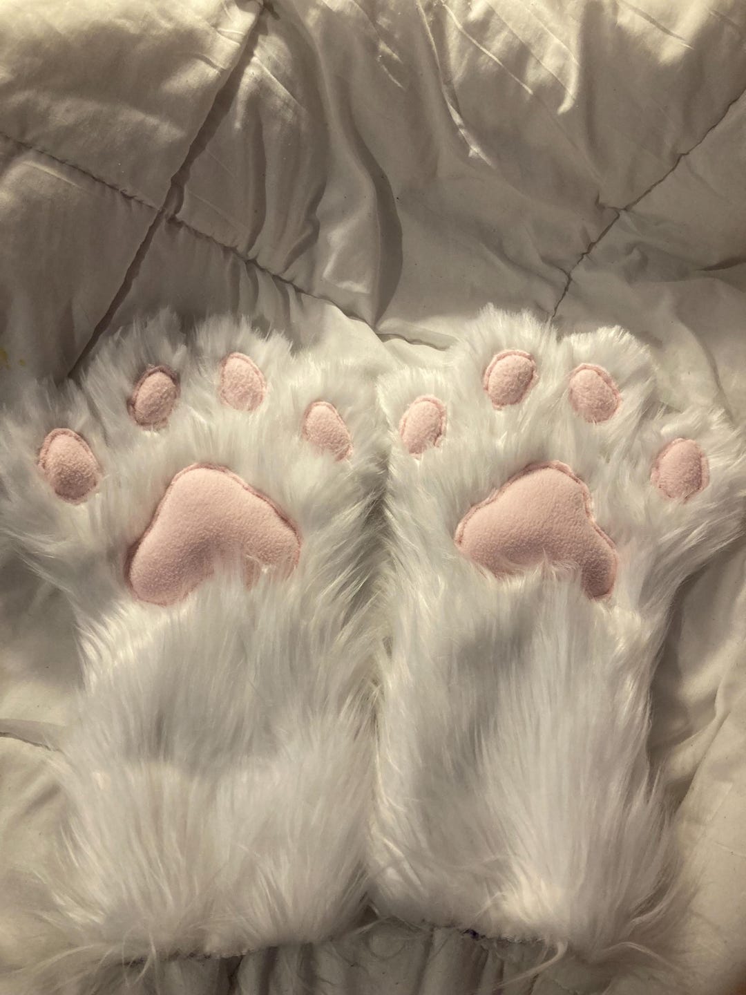 White Paws - Fursuit/cosplay Paws - Fully Lined - Etsy