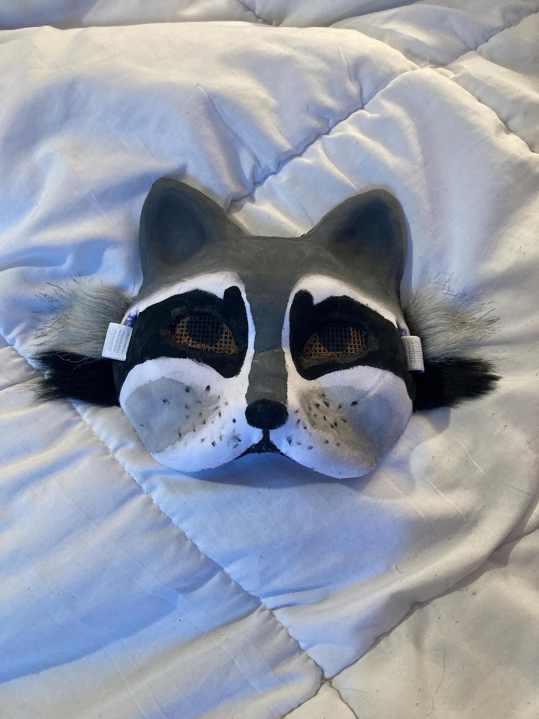 Raccoon Mask - Furry/therian Animal Mask - Fully Lined - Etsy