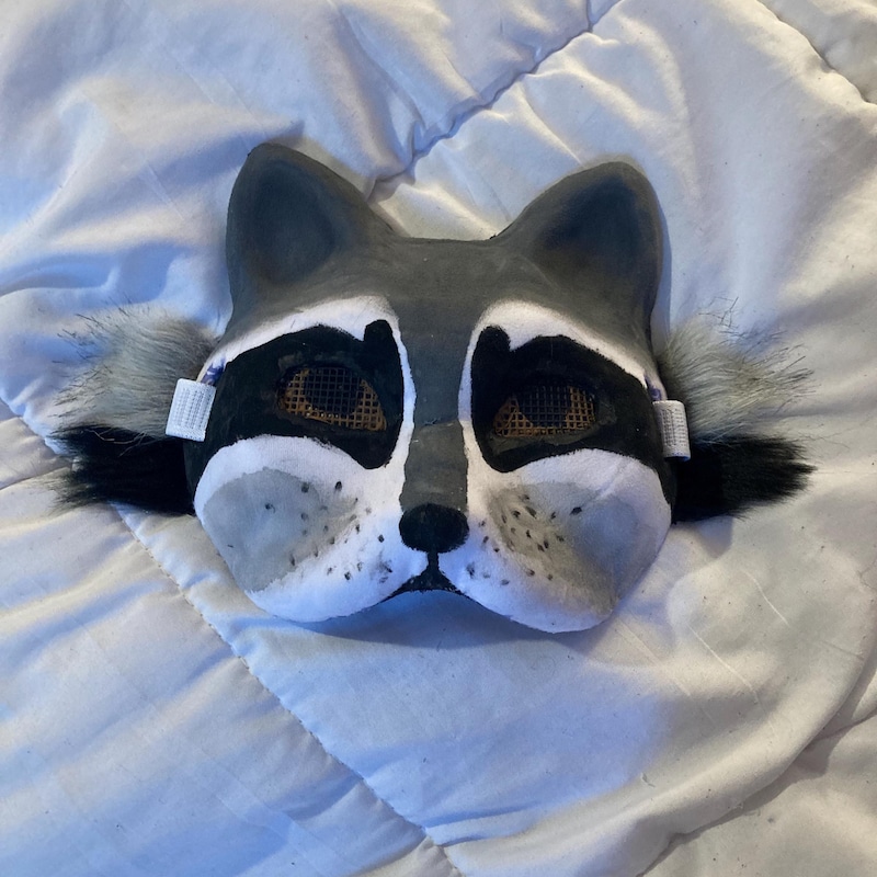Therian Raccoon Mask - Etsy