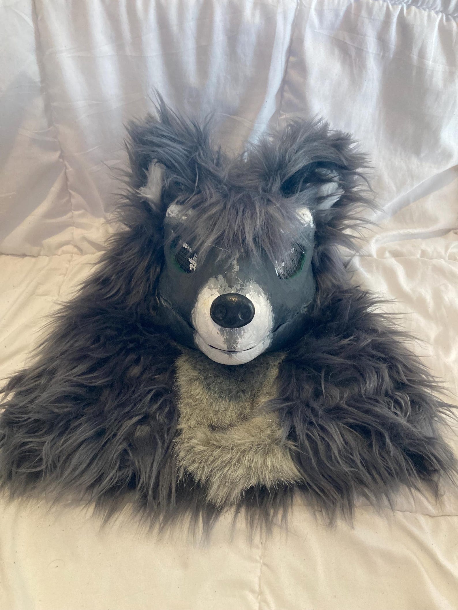 Raccoon Fursuit/dinomask - Movable Jaw - Tail + Badge + Props - Etsy