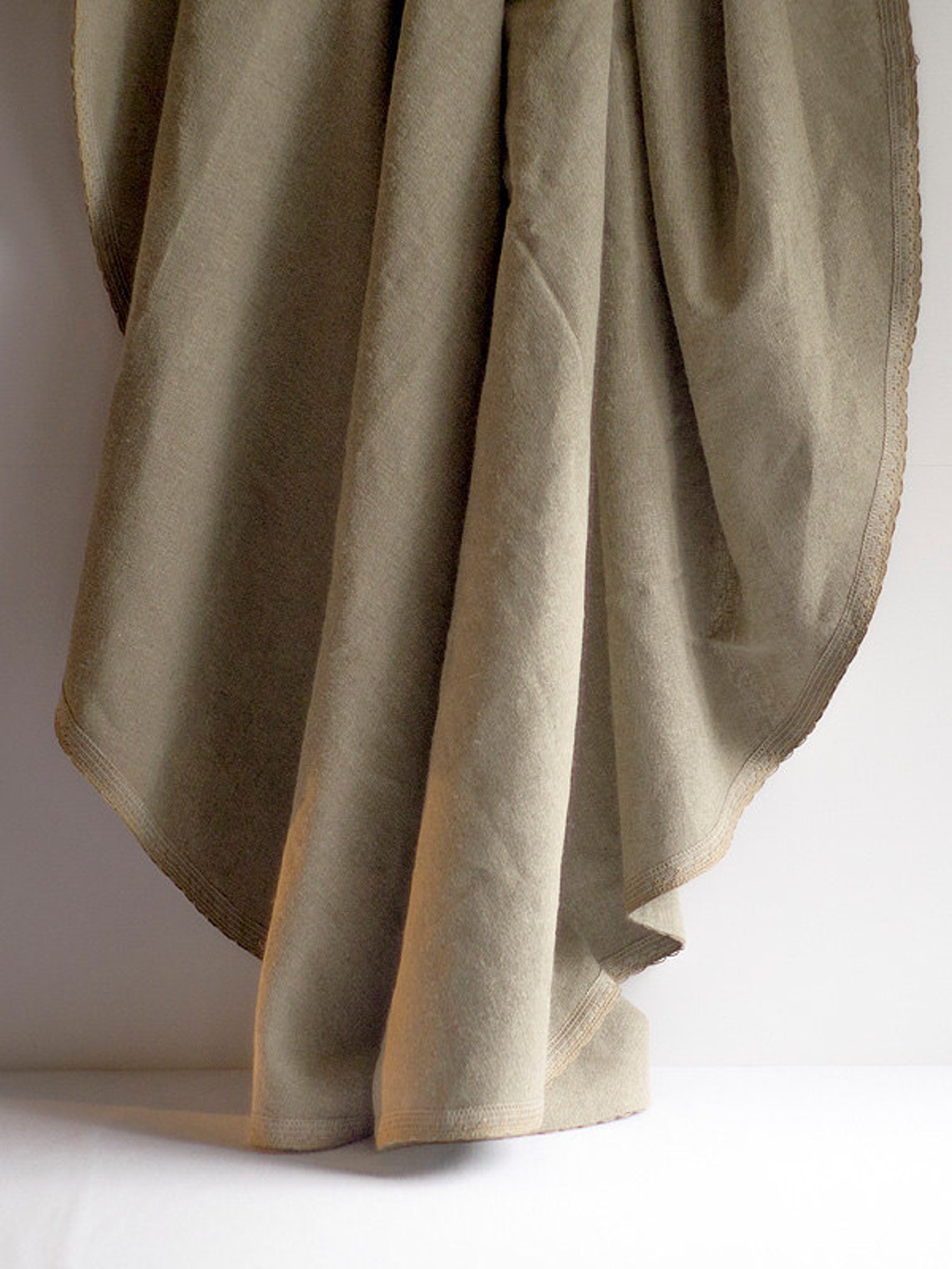 SALE Pure Linen Round 56" Tablecloth Natural Organic Eco 100% Flax Gray ...