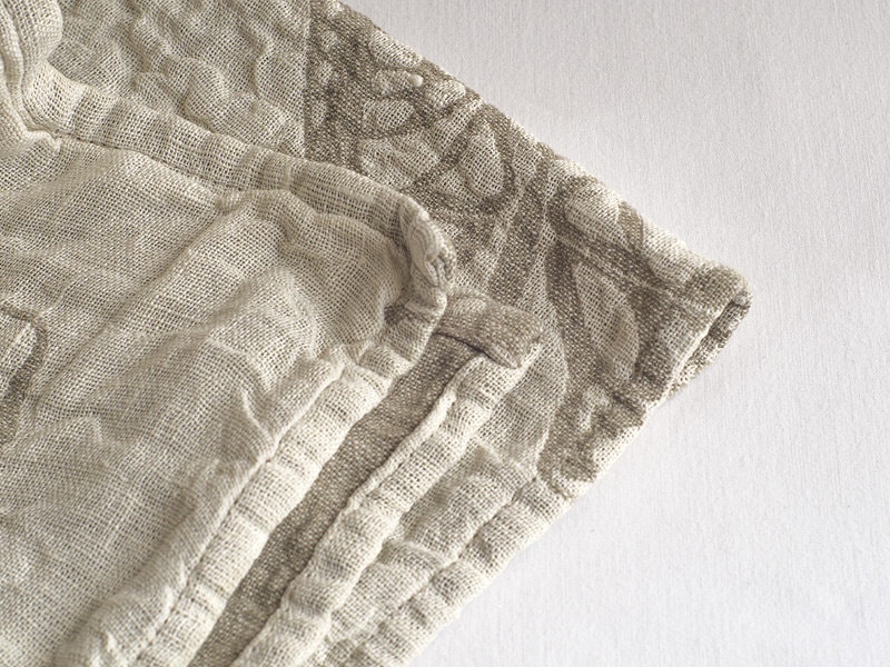 Linen Bath Towel Softened Stone Washed Sheet Huckaback 50"x32" Natural ...