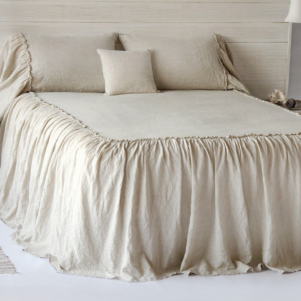 Ruffle Bedspread - Etsy