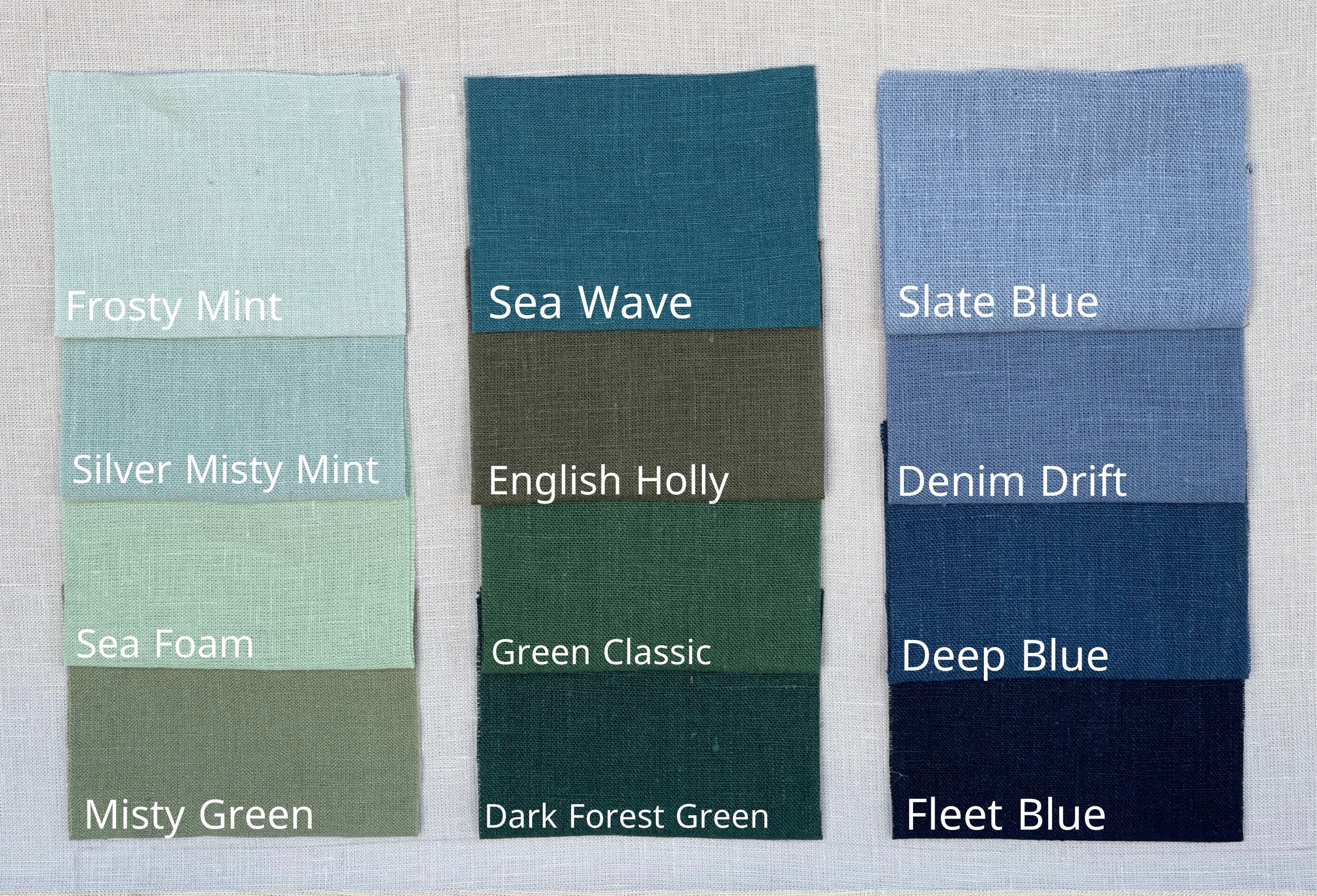 Pure Linen Fabrics Swatches Set of Samples - Etsy Canada