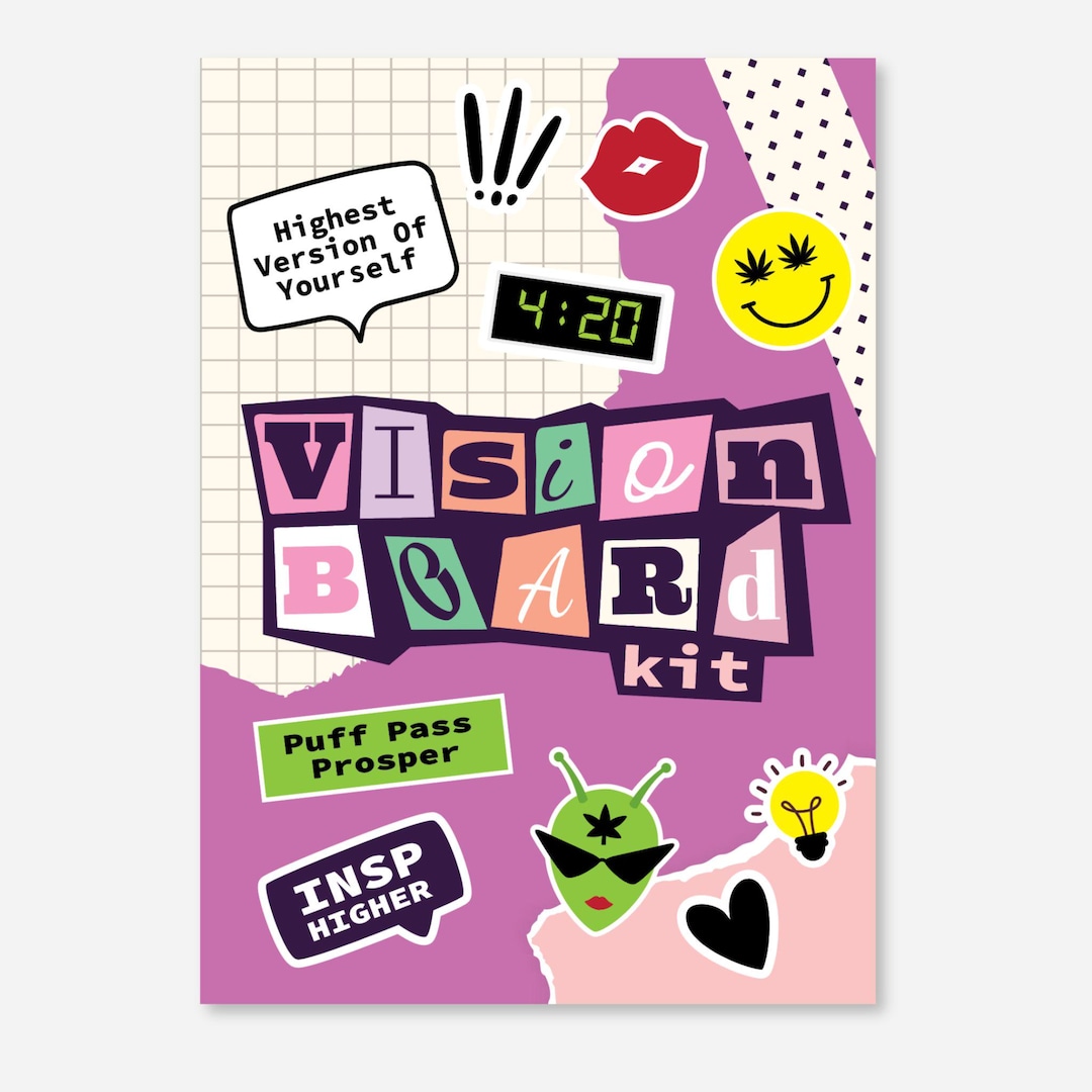 420 Vision Board Kit Stoner Scrapbook - Etsy