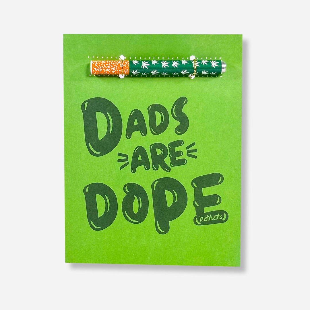 Dope Dad Stoner Greeting Card With Pipe, Father's Day, 420 Greeting ...