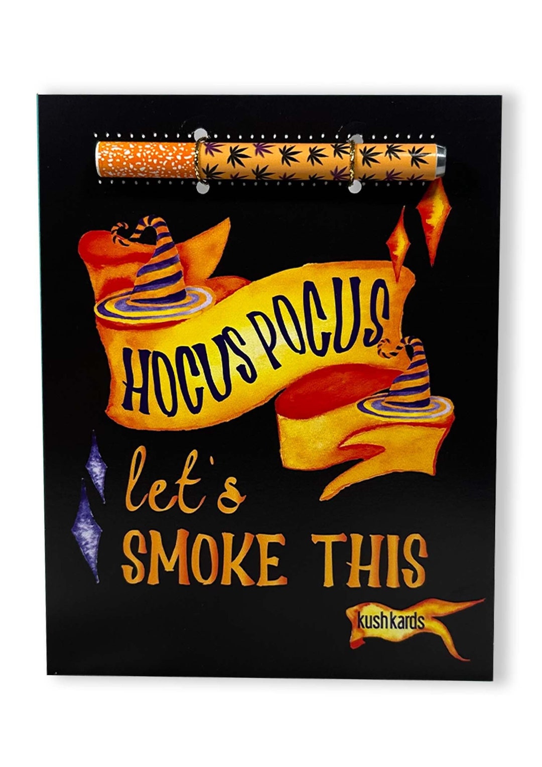 Hocus Pocus Halloween Greeting Card With Pipe, Stoner Greeting Cards ...