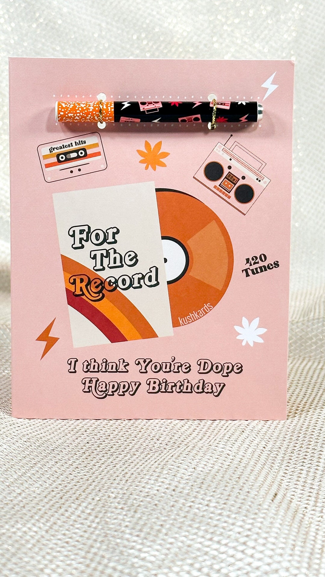 For the Record Stoner Birthday Greeting Card With Pipe, Stoner Greeting ...