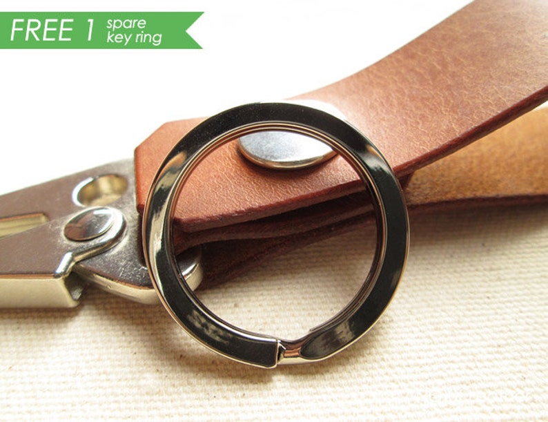 Leather Key Fob, Personalized Leather Keychain, Belt Loop Leather Key ...