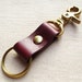 Solid Brass Keychain, Belt Key Chain, Brass Leather Key Fob - Etsy