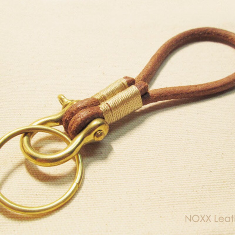 Brass Keychain - Etsy