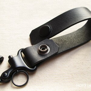 Leather Key Fob, Belt Loop Leather Keychain - Etsy